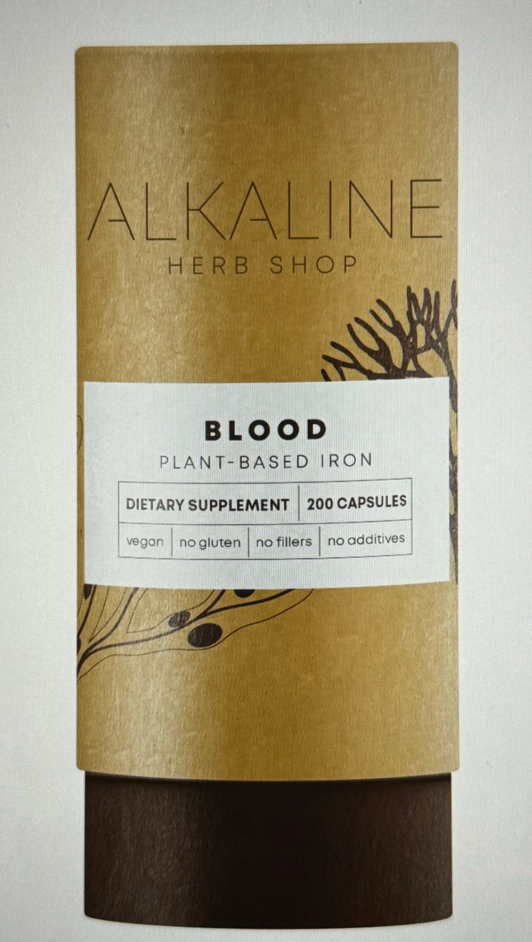 Iron Supplement 200 Veggie Capsule – The Tea Spout by Aquene Amora